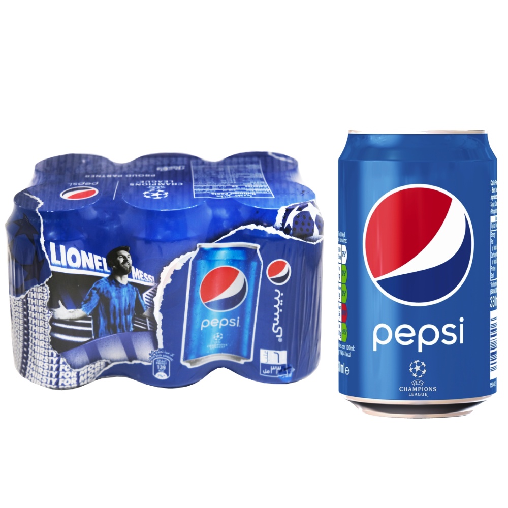 Alosraonline | Pepsi Regular Can 330ml [6 Pack]