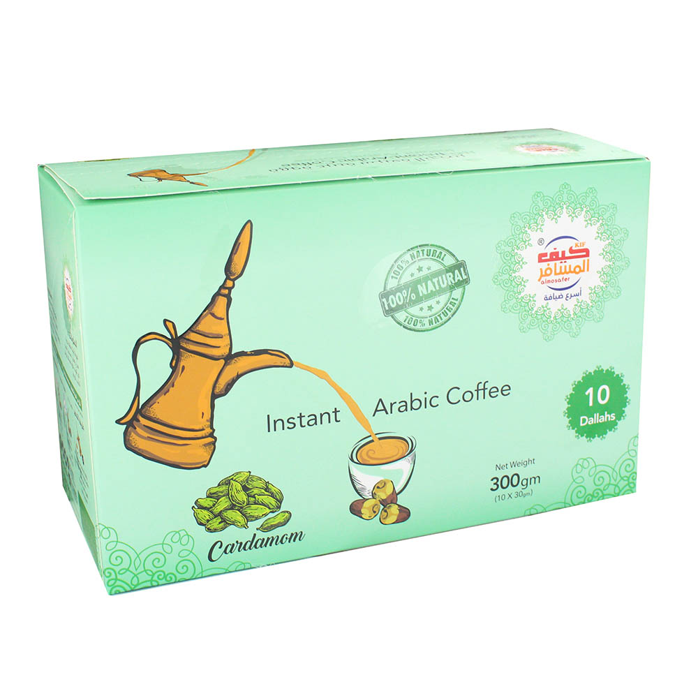 Alosraonline | Kif Almosafer Arabic Coffee Cardamom Dallah 30g [10 Pack]