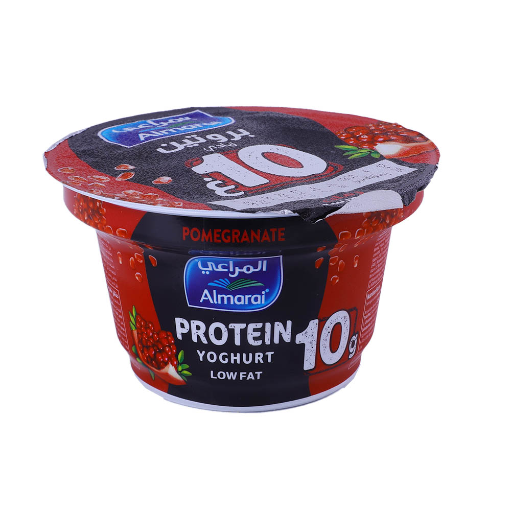Alosraonline | Almarai Low Fat Protein Yoghurt Pomegranate Flavour 150g