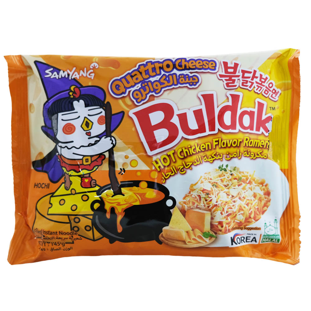 Alosraonline | Samyang Buldak Hot Chicken Quattro Cheese Ramen 145g