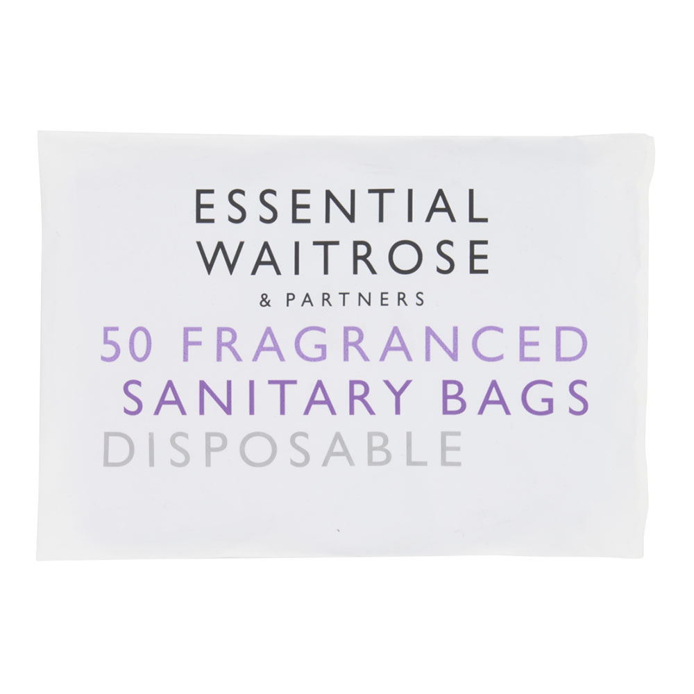 Alosraonline | Waitrose Fragranced Disposal Sanitary Bags 50 Pack