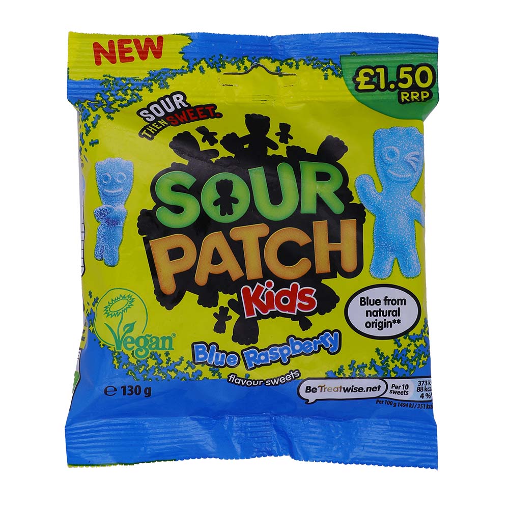 Alosraonline | Sour Patch Kids Blue Raspberry Sweets 130g