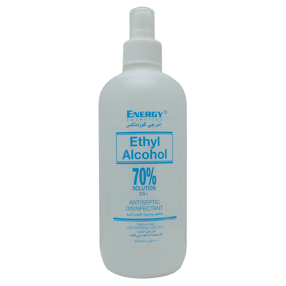 Alosraonline | Energy Cosmetics Ethyl Alcohol 70% Soln Disinfectant 500ml